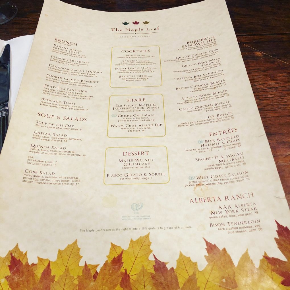 MAPLE LEAF GRILL & SPIRITS - BeDelicious
